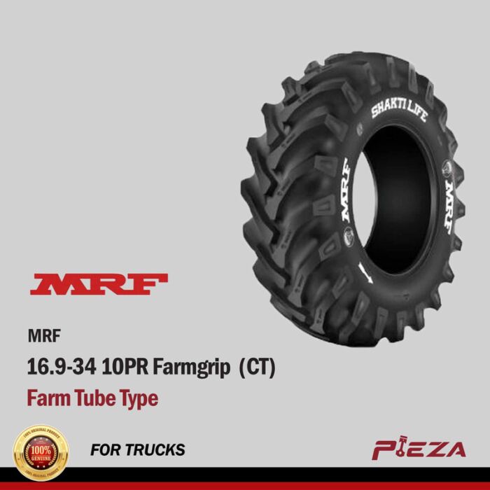 MRF Farm Tube Type 16.9-34 10PR Farmgrip (CT) - Pieza Automotive PH
