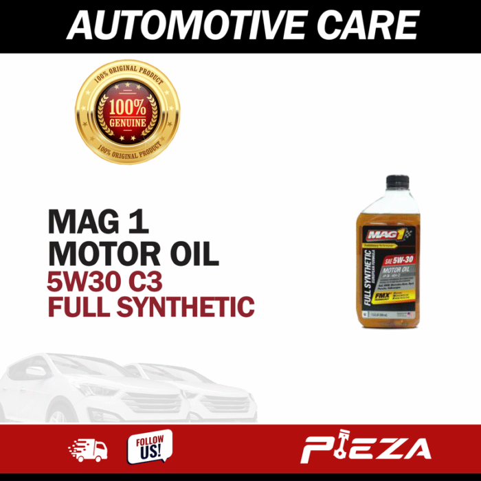 MAG 1 Full Sythetic European 5w30 C3 Motor Oil 1 Quart - Pieza ...