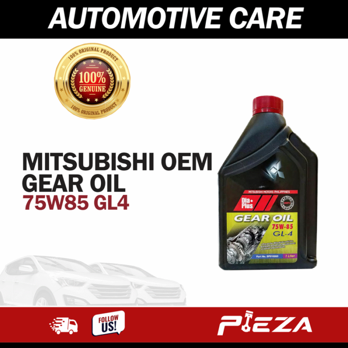 MITSUBISHI OEM Gear Oil 75W85 GL4 - Pieza Automotive PH