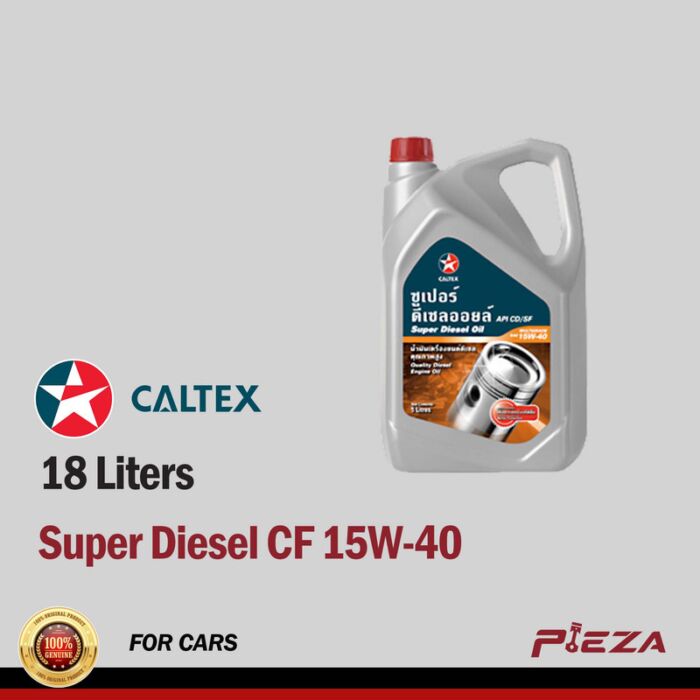 CALTEX Super Diesel CF 15W-40 High Speed Diesel Engine Oil 18 Liters ...