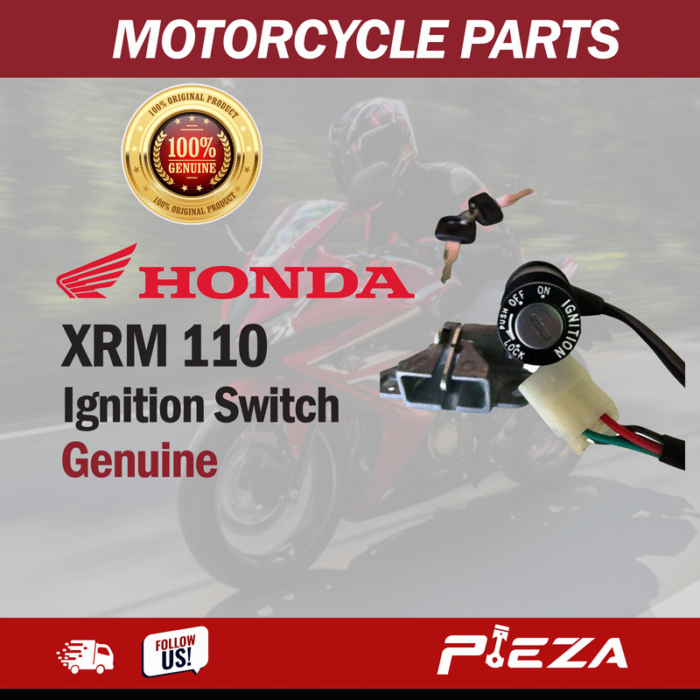 HONDA XRM 110 Genuine Ignition Switch - Pieza Automotive PH