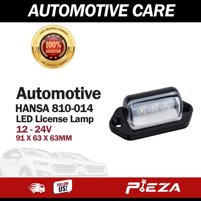 HANSA 810-014 LED License Lamp 12 - 24V 91 X 63 X 63MM - Pieza ...