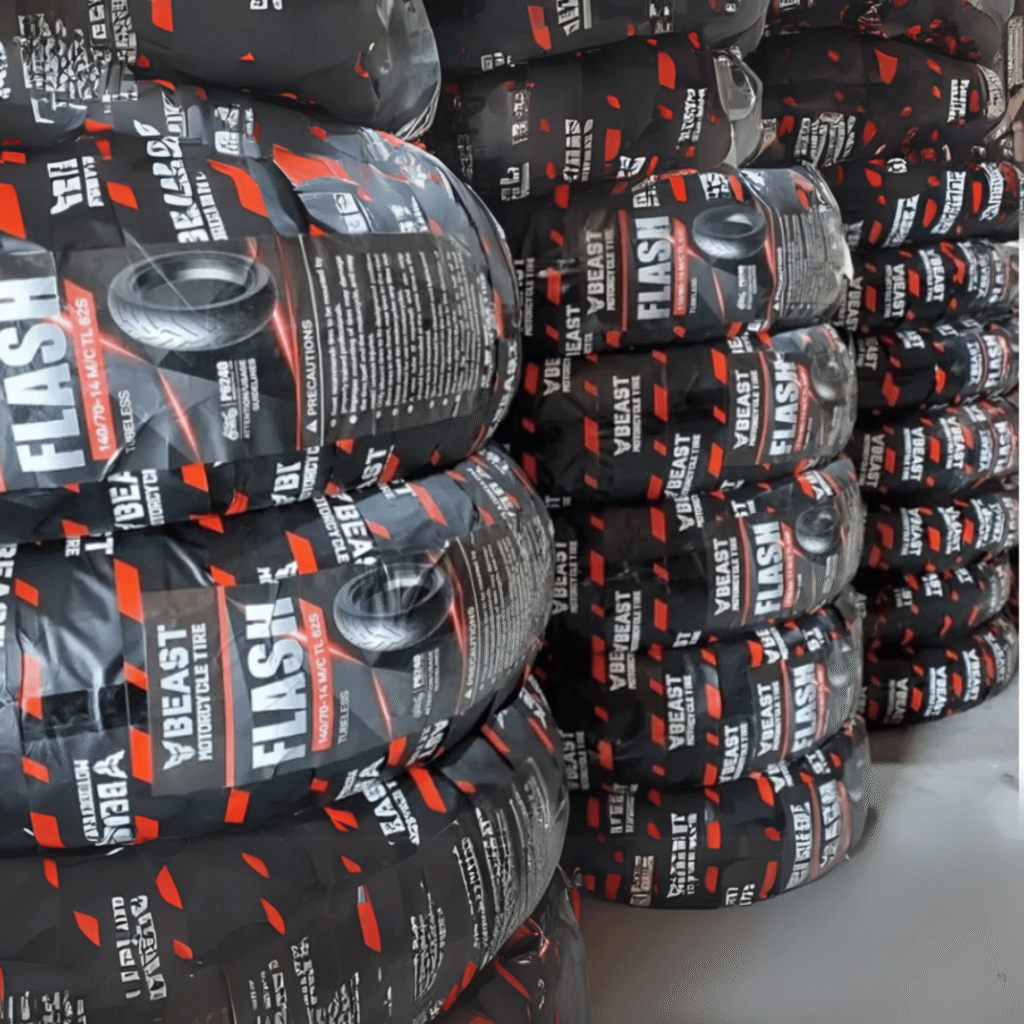 Beast Tire Flash Tubeless P6240 Motorcycle Tires with Tire Valve and ...